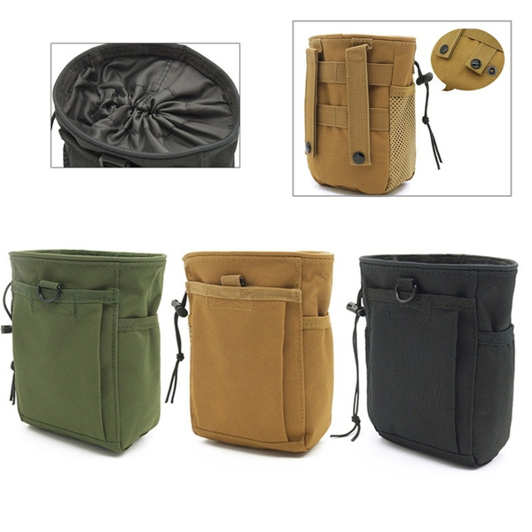 Mesh Gear Bag Tactical Roll-Up Dump Pouch For MOLLE Gear - Magazine ...