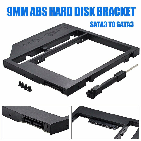 2nd SATA Second HDD Caddy To SATA 2.5" HDD SSD 9.0mm Enclosure for ...