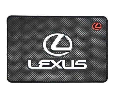 1pcs Black Anti-slip Mat Car Dashboard Non-slip Pad with Car Logo Keys ...