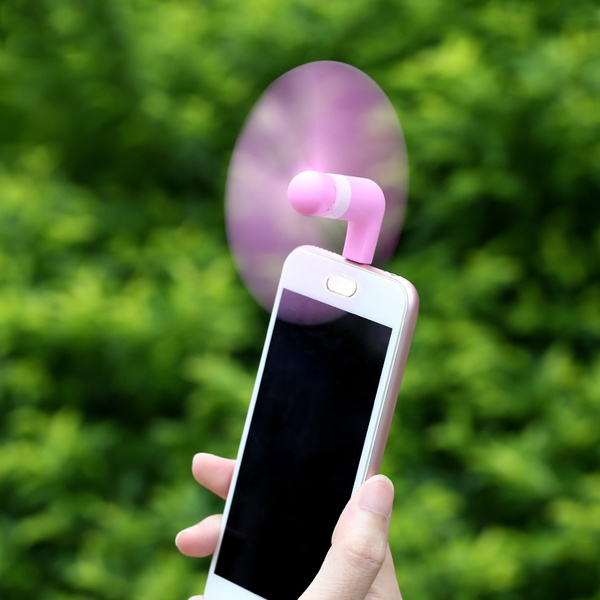 1pc Mini Cute Portable Multicolor Cell Phone Mini Electric Fan Cooling ...