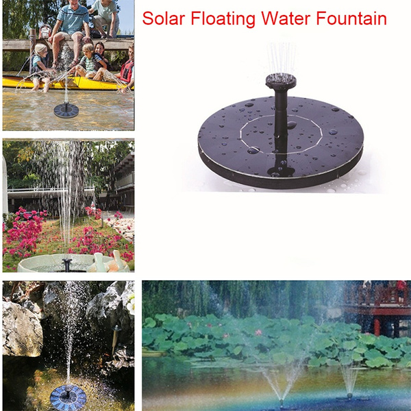 2019 New Mini Solar Floating Water Fountain for Garden Pool Pond ...