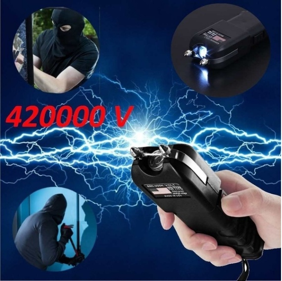 High Electric Shock Flashlight Women Self Defense Tools POLICE 928 Stun ...