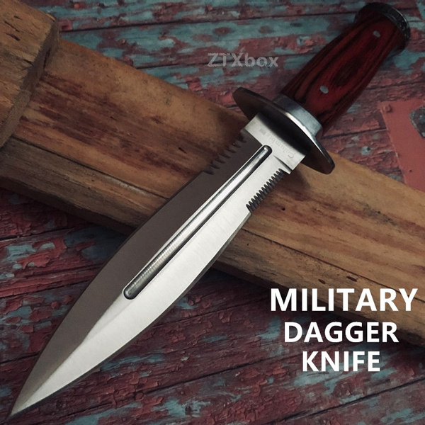 MILITARY Fixed Blade Tactical Dagger Knife Outdoor Hunting Knives ...