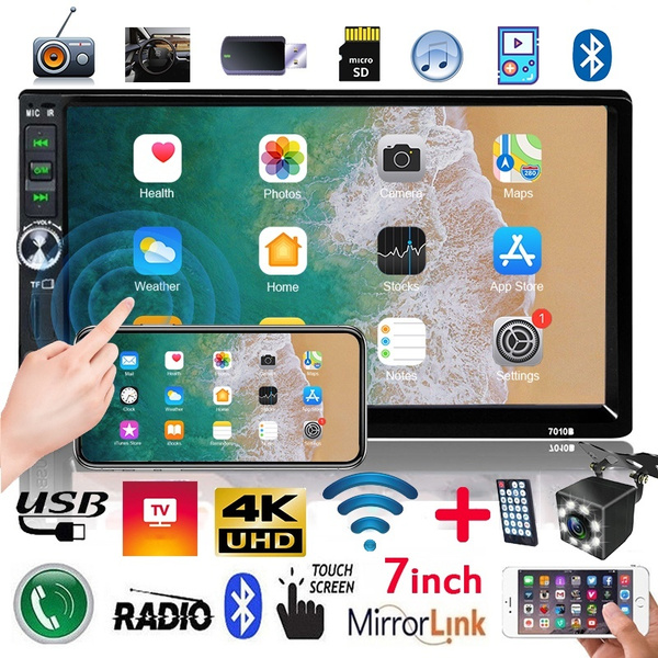 7" HD Large Touch Screen Car MP5 Player Bluetooth Stereo Radio FM / USB ...