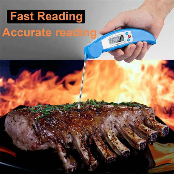 Foldable Food Thermometer Programmed Digital Kitchen Food Cooking Tool ...