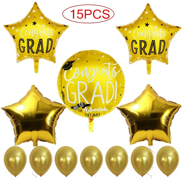 15 Pcs/set Graduation Party Balloon Photo Booth Props Decoration ...