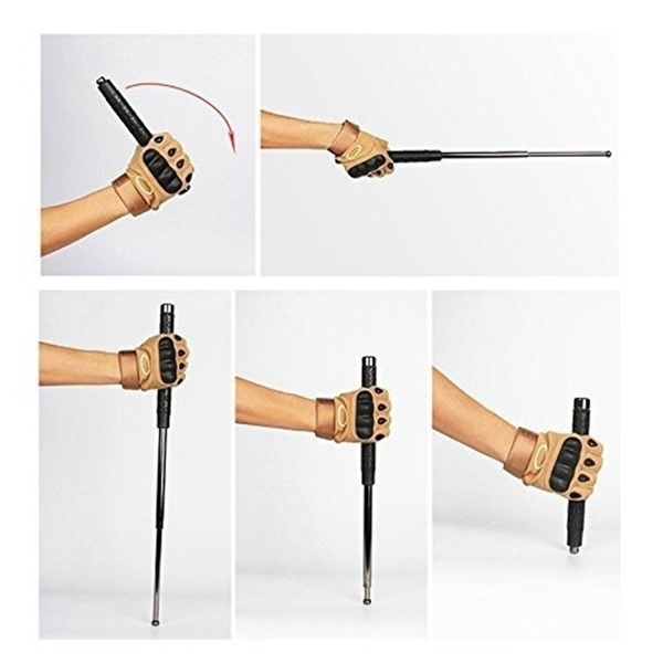 Outdoor Portbale Telescopic Pole Expandable Baton for Self-Defense ...