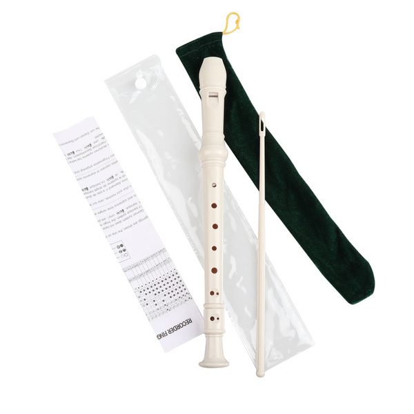 British Baroque Soprano Recorder Flute C Key 8 Holes Descant Musical ...
