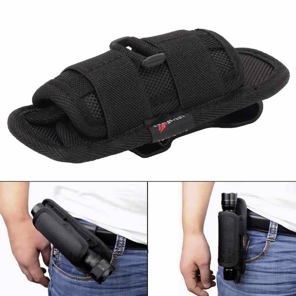 Black Nylon Flashlight Holster Work Torch Holder Belt Case Bag Pouch | Wish