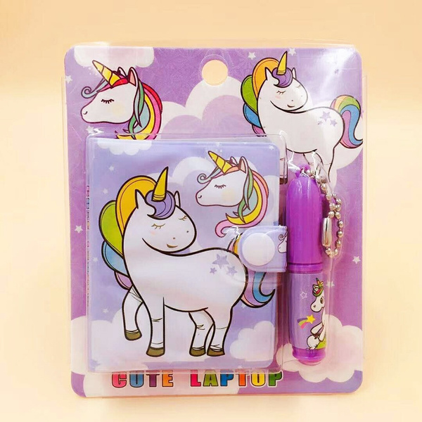 Cute Unicorn Memo Pad Cartoon Notepads With Pen For Writing Sticky ...