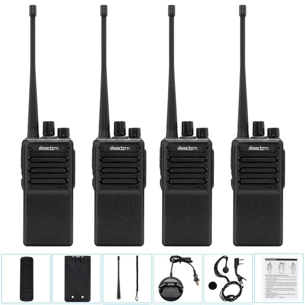 4x Long Range LE-C2 Two Way Ham Radio UHF 400-470MHz 16CH Walkie Talkie ...