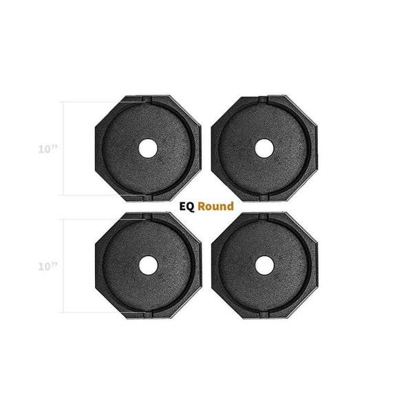 SnapPad EQ Round Landing Feet Motorhome RV Leveling Jack Pads (4 Pack ...