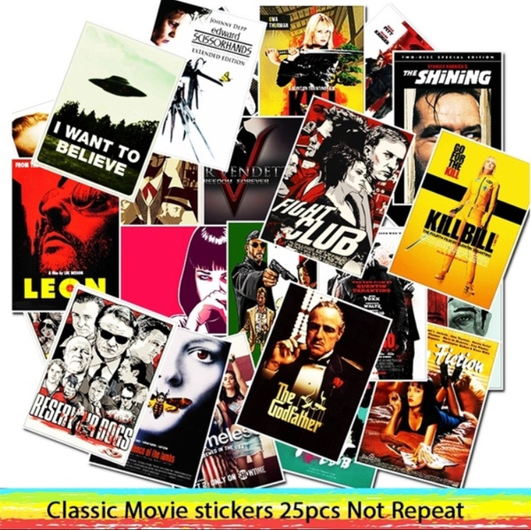 25pcs Classic Movie stickers For Luggage Laptop Art Painting Kill Bill ...