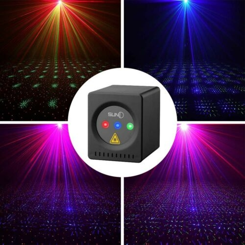 SUNY Mini Portable Cordless Laser Lights Stars Patterns Gobo ...