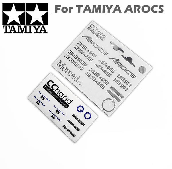 Tamiya truck parts rc car shell logo stickers for tamiya 1/14 rc toys ...