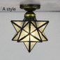 Pentagram Lights porch corridor aisle lights Nordic bedroom balcony ...