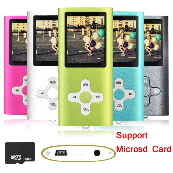 9 Colors LCD Screen Mp3 Mp4 Player With FM Radio Video Games Movies 8GB ...