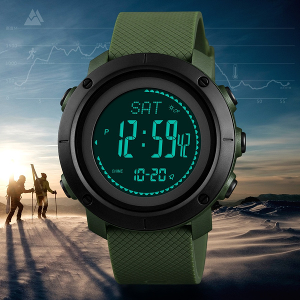 Altimeter Barometer Thermometer Altitude Men Digital Watches Sports ...
