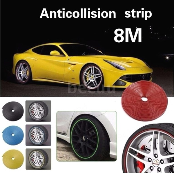 New Car Wheel Hub Rim Edge Protector Ring Tire Guard Sticker Line ...
