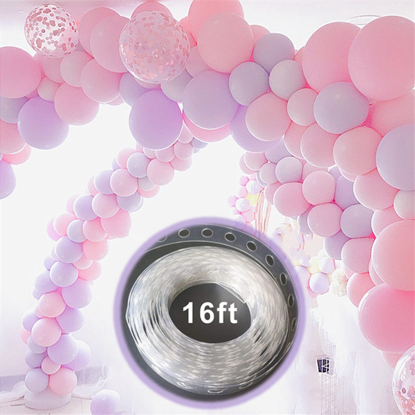 16ft/roll 410 Holes Latex Balloon Chain of Rubber 5m/roll Balloons ...