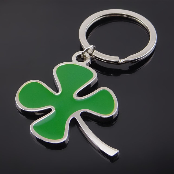 1 x Metal Four Leaf Clover Logo Car Keychain Keyring Key Holde for 147 ...
