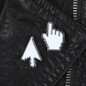 Cursors Enamel Pin Mouse Arrow Hand Badge Brooch Lapel Pin Denim Shirt ...