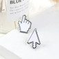 Cursors Enamel Pin Mouse Arrow Hand Badge Brooch Lapel Pin Denim Shirt ...