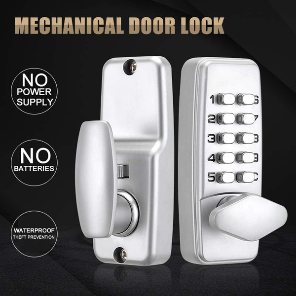 New Mechanical Door Lock Keyless Entry Exterior Combination Digital ...