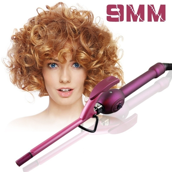 9mm Hair Curling Iron Ceramic Hair Styler Curls Fashion Wand Curler ...