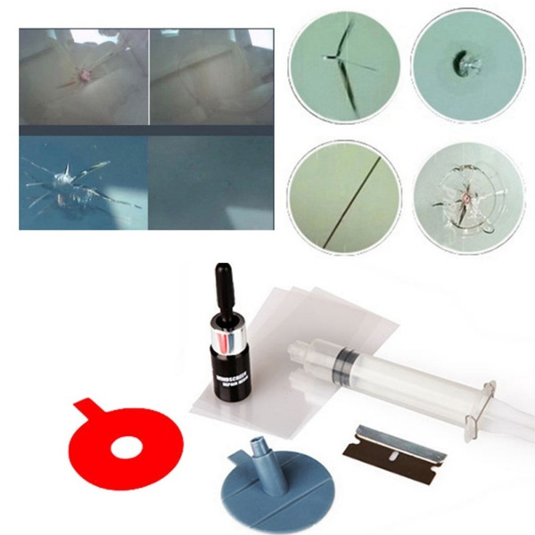 Car Repair Windshield Windscreen Glass Repair Kit Scratch Crack ...