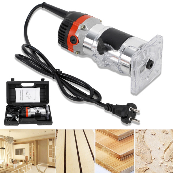 Electric Router Joiner Hand Wood Trimmer Laminate Palm Woodworking Tool ...