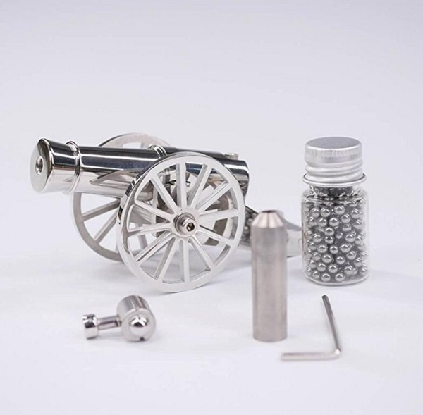 NEW Miniature Napoleon Cannon Metal Naval Desktop Model Artillery Kit ...