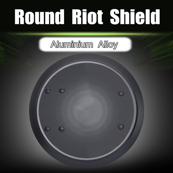 Aluminium Alloy Round Anti-Riot Handheld Shield Security Tactical CS ...