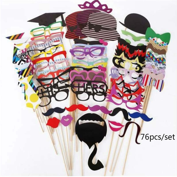 1 Set Cat Glass Wedding Photo Booth Props Party Decorations Fun Mask ...