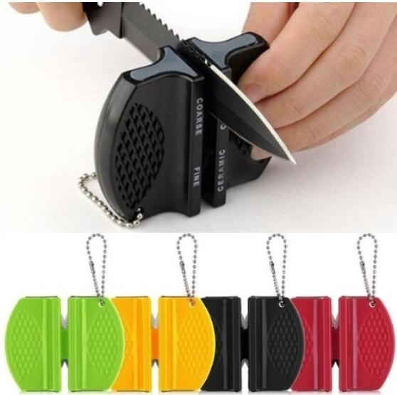 Mini Rod Tungsten Steel Knife Sharpener Two-stage Butterfly Dual-side ...