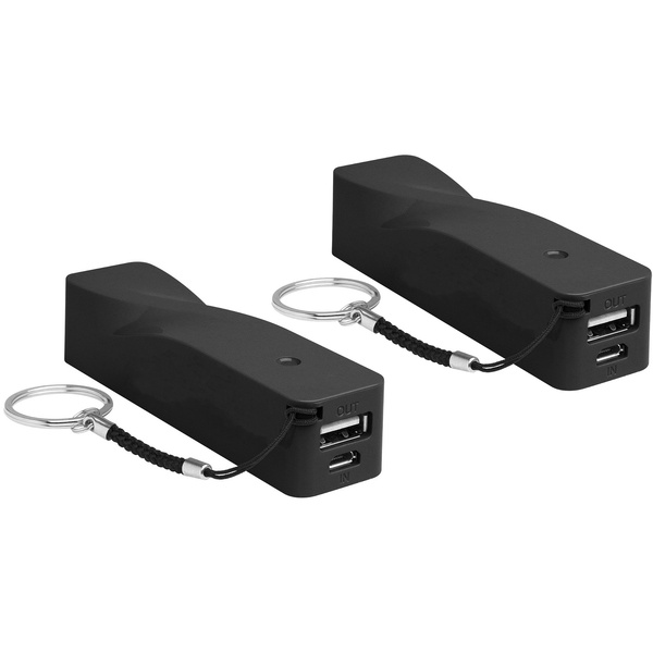 2-Pack Voltix Power Charger 2600MAH Pocket Size USB Port w/Micro USB ...