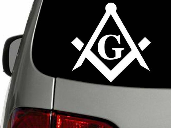 Masonic Emblem Masonic Vinyl Decal Car Truck Window Sticker Decal | Wish