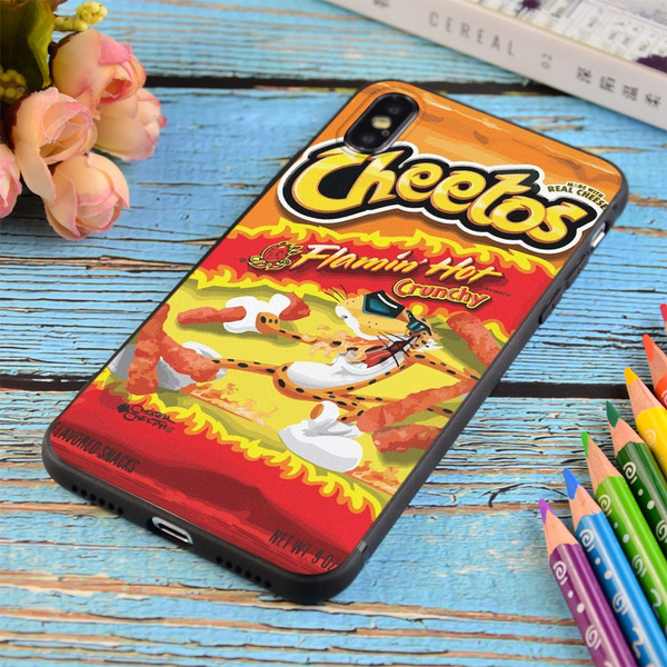 Hot Cheetos Print Soft TPU Matt Case For Apple iPhone and Samsung ...