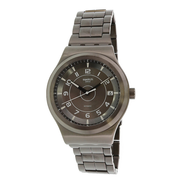 Swatch Men's Sistem 51 Irony YIM400G Grey Stainless-Steel Swiss Quartz ...