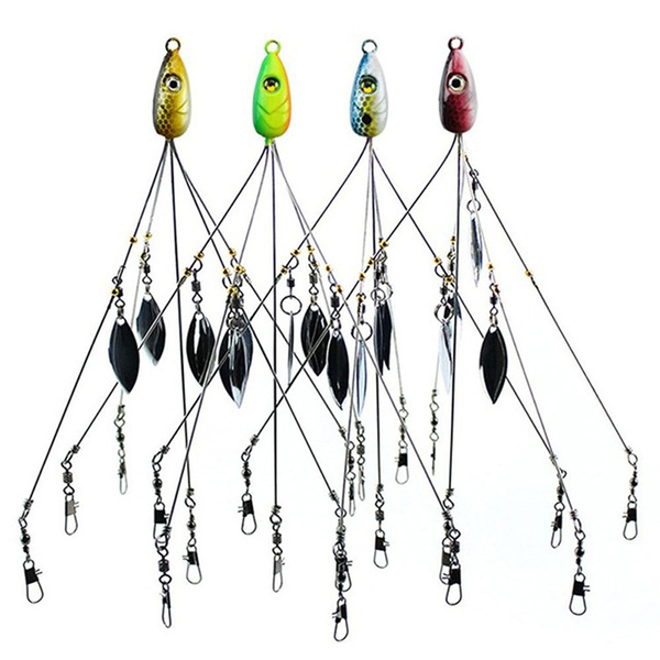 Umbrella Fishing Lure Rig 5 Arms Alabama Rig Head Swimming Bait Bass ...