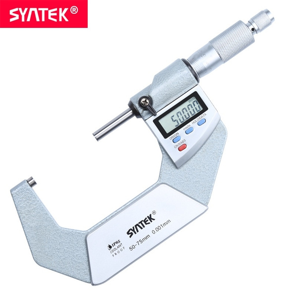 Syntek 0.001mm IP65 Waterproof Electronic Digital Outside Micrometer 50 ...