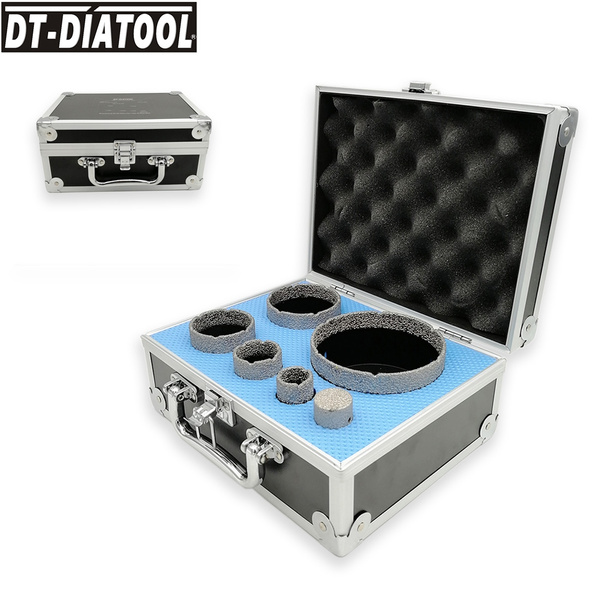 DT-DIATOOL 6pcs/box Vacuum Brazed Diamond Drill Core Bits Sets Dia 25 ...