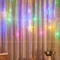 2.5M LED Lights Romantic Moon Star LED Curtain String Lighting Strip ...