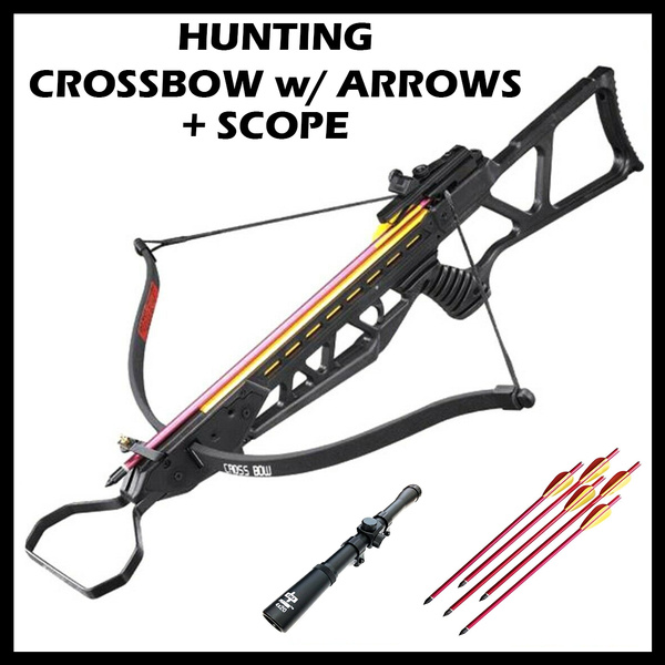 USA SELLER FAST SHIPPING CROSSBOW 150 LB ARCHERY Tactical HUNTING BLACK ...