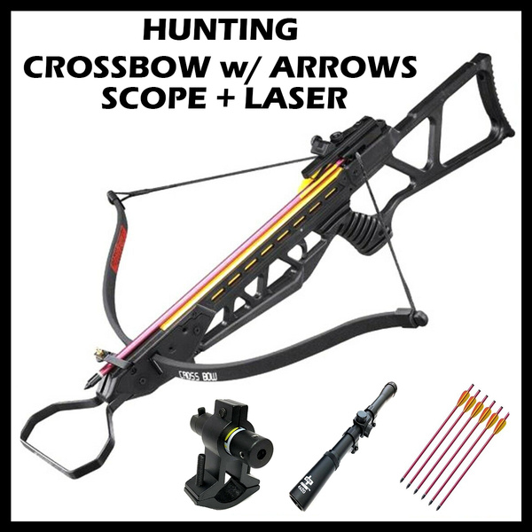 USA SELLER FAST SHIPPING CROSSBOW 150 LB ARCHERY Tactical HUNTING BLACK ...