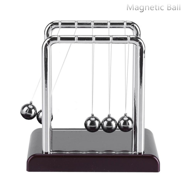 Steel Magnetic Ball Balance Swinging Magnetic Ball Kids Toy Cradle ...