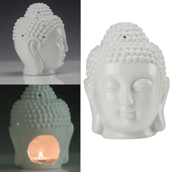 Lucky Decoration Ceramic Aromatherapy Diffusers Crafts Buddha Head Statue | Wish