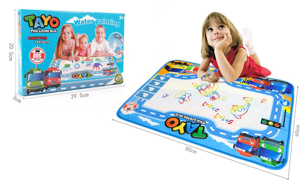 Korea New Style Cartoon Toys Comic Cartoon Tayo Pattern Water Canvas ...