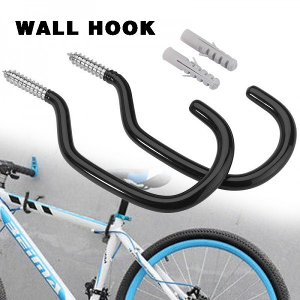Durable 2Pcs Large Bike Cycle Hanger Brackets Bicycle Storage Hooks ...