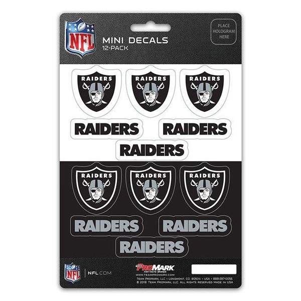 Oakland Raiders Decal Set Mini 12 Pack | Wish